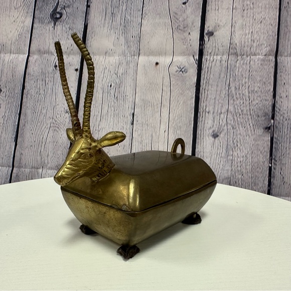 Brass | Storage & Organization | Vintage Brass Ibex Cigarette Box Made ...
